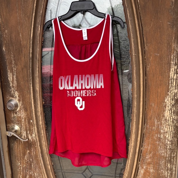 Blue 84 | Tops | University Of Oklahoma Sheer Tank Large | Poshmark